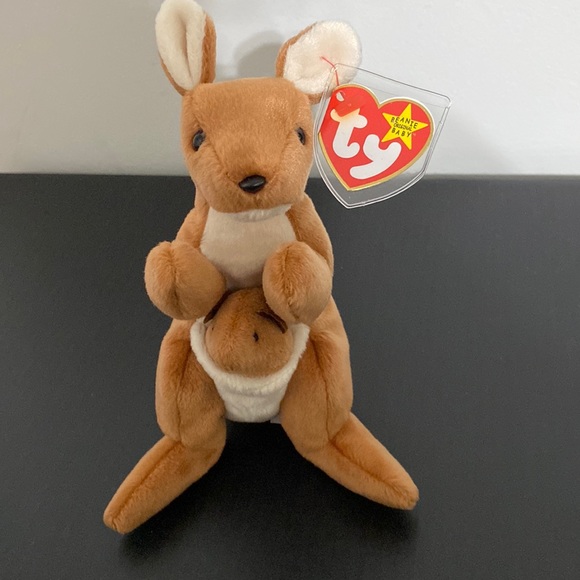 Ty | Toys | Nwt The Kangaroo Pouch Ty Beanie Babies Plush Rare Vintage ...